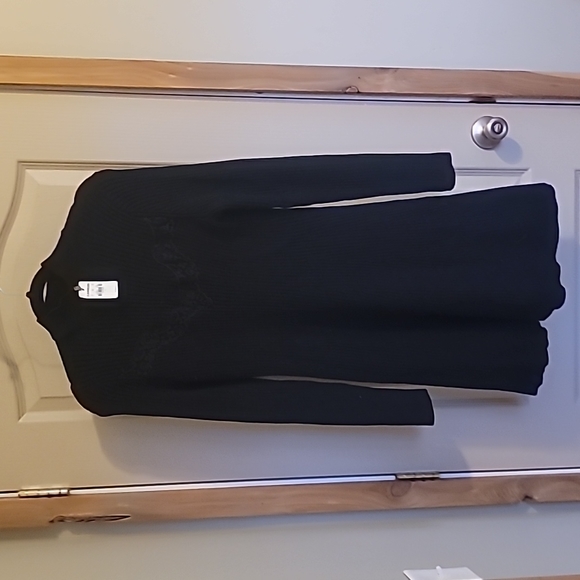 Express | Dresses | Express Large Long Sleeve Black Sweater Dress Nwt ...